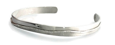 Textured Sterling Silver Cuff Bracelet — ARTISANS & agency