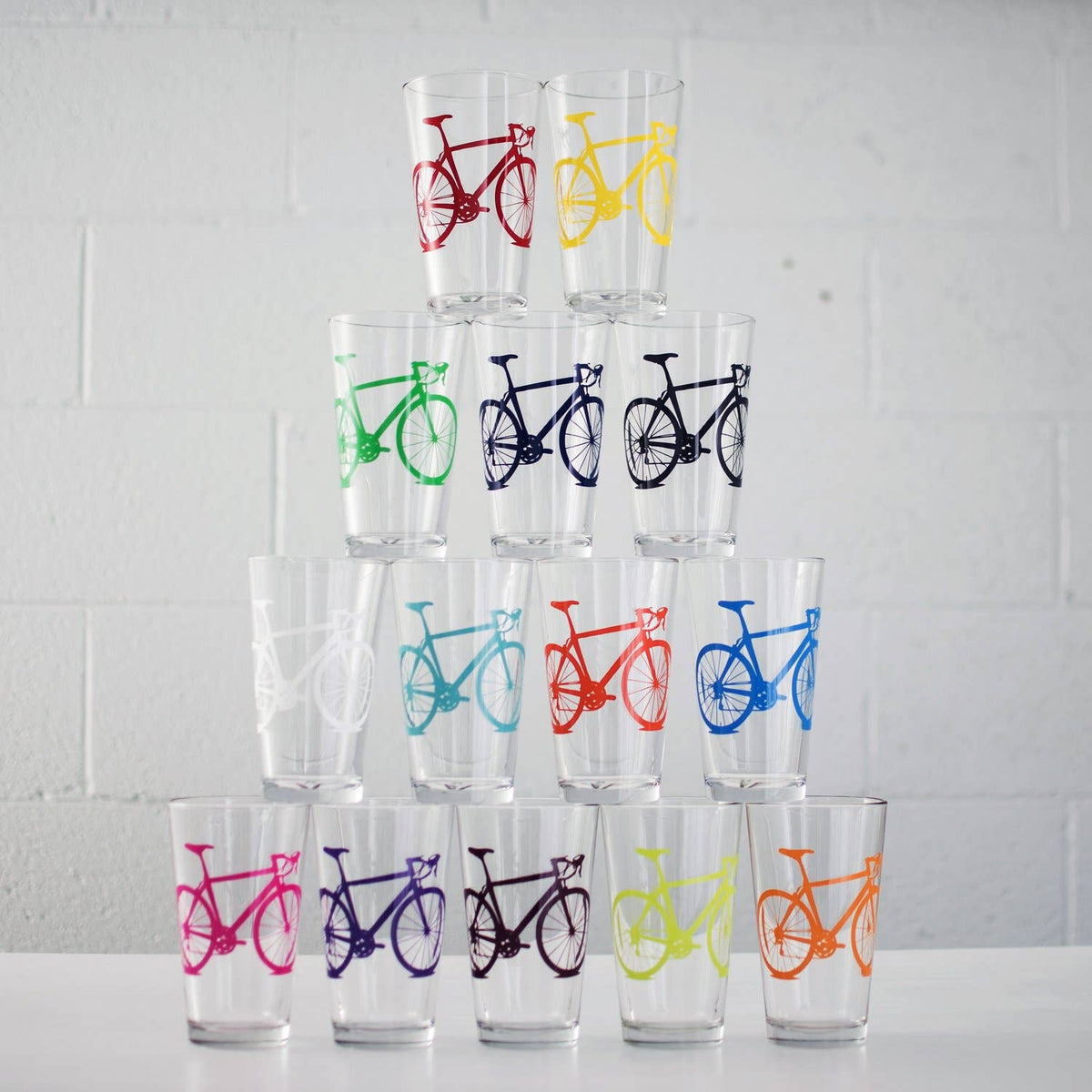 Bicycle Pint Glasses — ARTISANS & agency