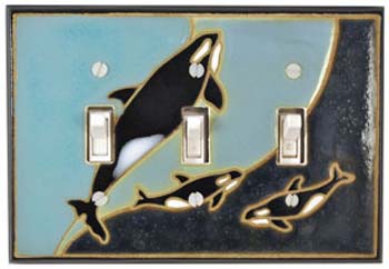 Orca Ceramic Light Switch Plates — ARTISANS & agency